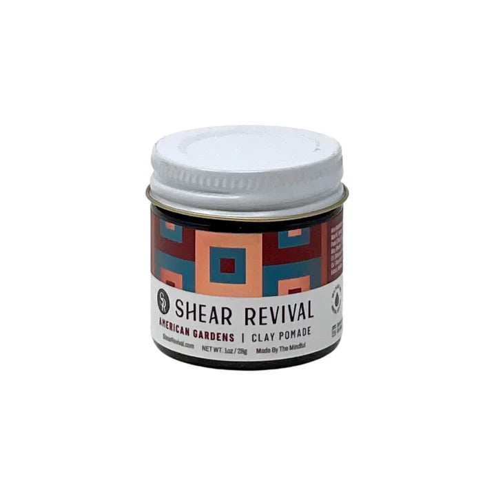 SHEAR REVIVAL American Gardens Clay Pomade- Travel - Pomade - Hair ...